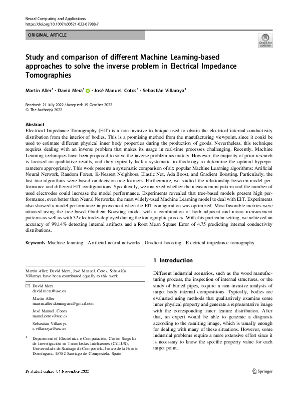 (PDF) Study and comparison of different Machine Learning-based ...