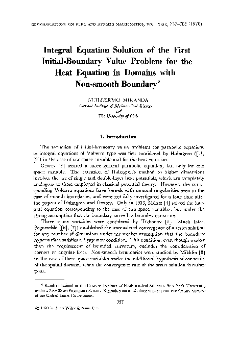 (PDF) Integral equation solution of the first initial-boundary value ...