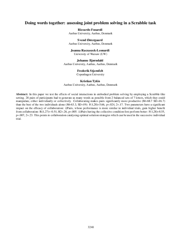 (PDF) Doing words together: assessing joint problem solving in a ...