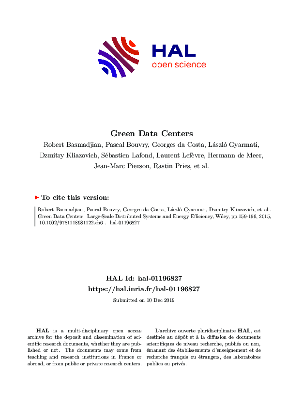 (PDF) Green Data Centers