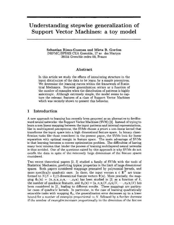 (PDF) Understanding stepwise generalization of Support Vector Machines: a toy model