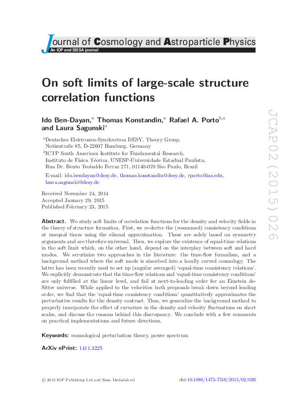 (PDF) On soft limits of large-scale structure correlation functions