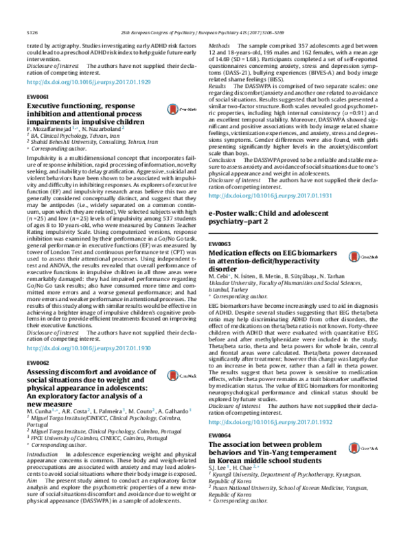 (PDF) Assessing discomfort and avoidance of social situations due to ...
