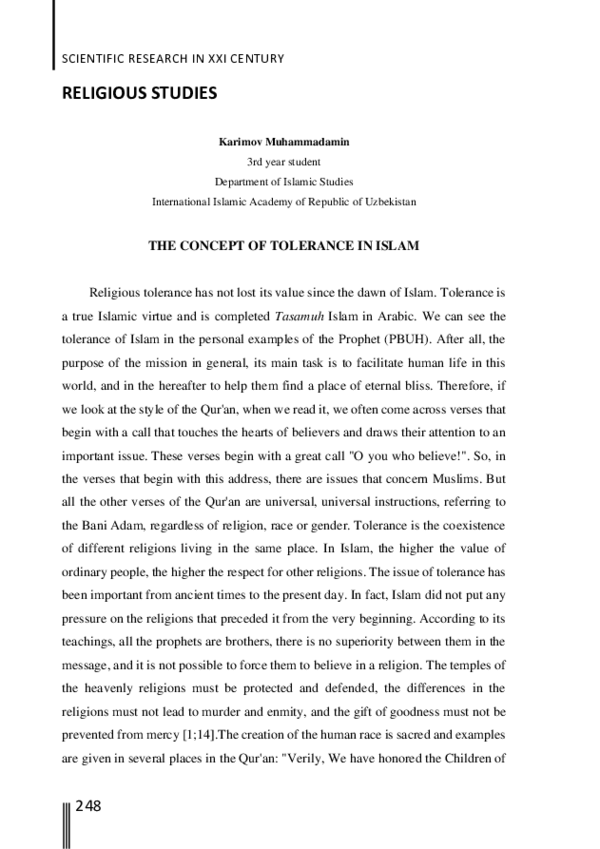 (PDF) ISLAMIC STUDIES