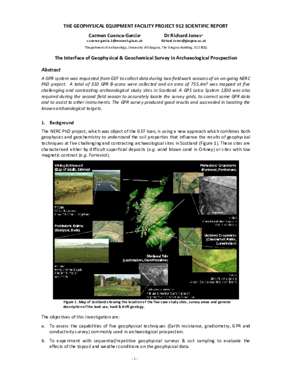 (PDF) The Geophysical Equipment Facility Project 912 Scientific Report
