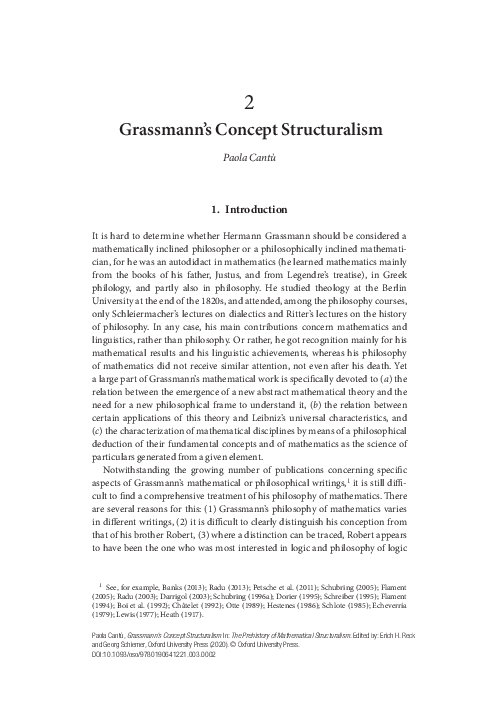 (PDF) Grassmann’s Concept Structuralism