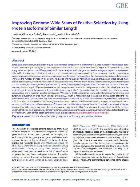 (PDF) Protein Isoforms