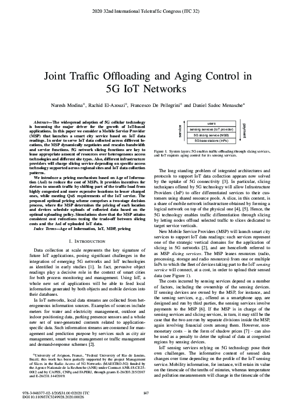 (PDF) Joint Traffic Offloading and Aging Control in 5G IoT Networks