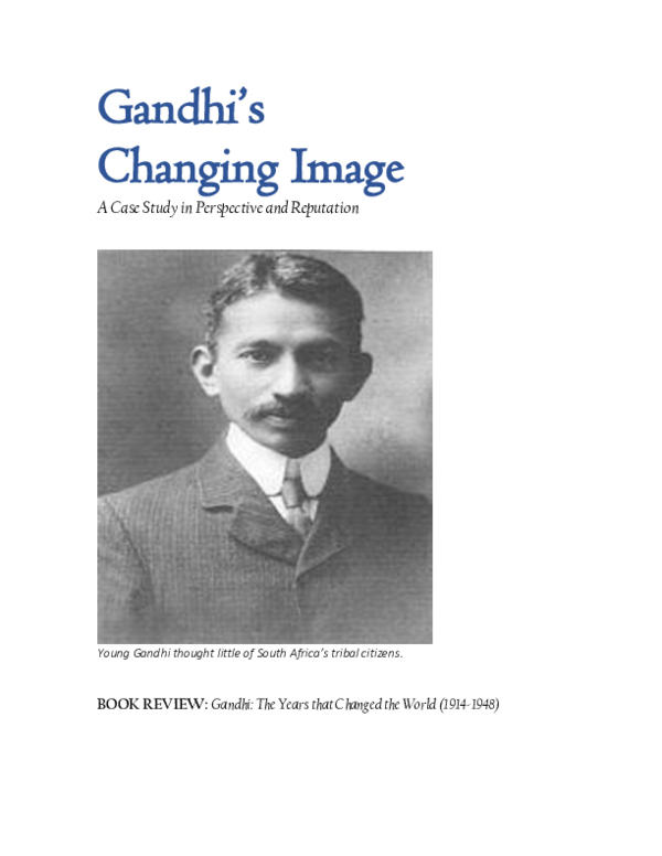 (PDF) Gandhi's Changing Image