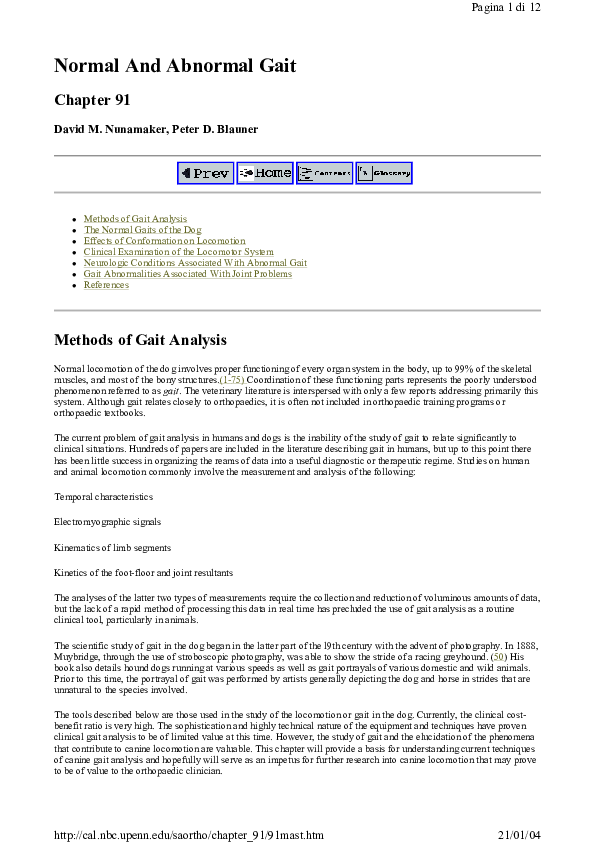 (PDF) Normal And Abnormal Gait Chapter 91