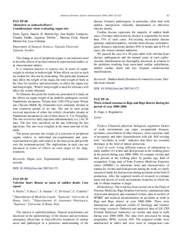 (PDF) Valvular heart disease as cause of sudden death: Case report