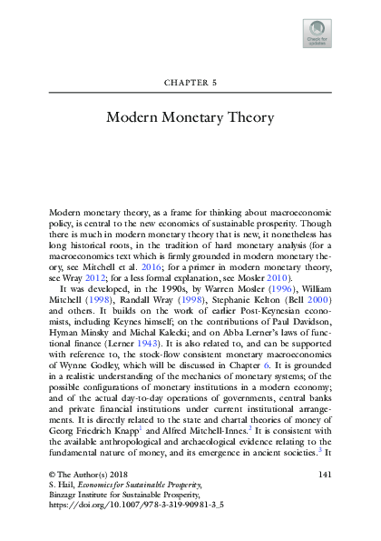 (PDF) Modern Monetary Theory