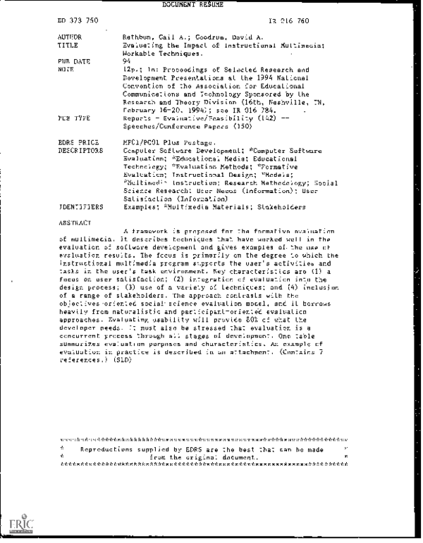 (PDF) Evaluating the Impact of Instructional Multimedia: Workable ...