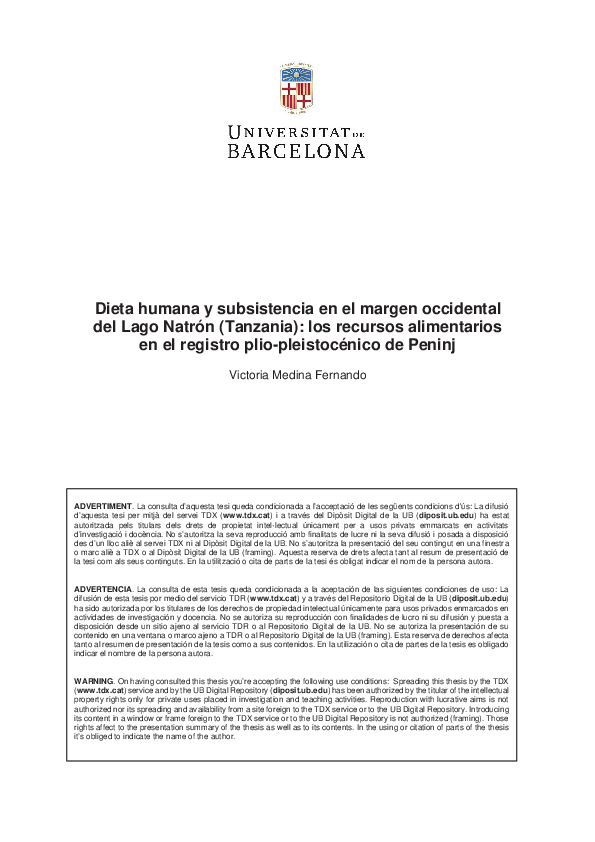 (PDF) Dieta humana y subsistencia en el margen occidental del Lago ...