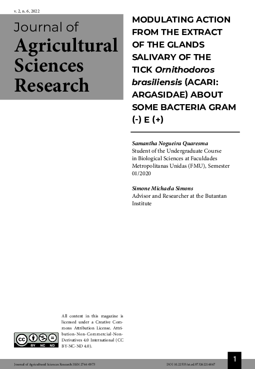 (PDF) Modulating action from the extract of the glands salivary of the ...