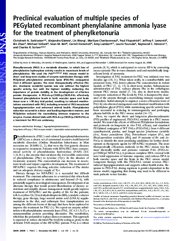 (PDF) Preclinical evaluation of multiple species of PEGylated ...