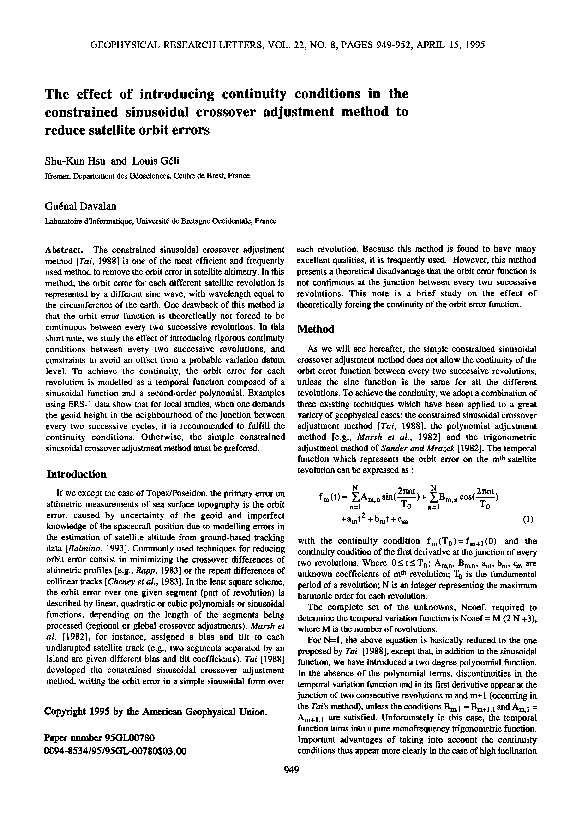 (PDF) The effect of introducing continuity conditions in the ...
