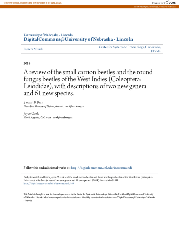 (PDF) A review of the small carrion beetles and the round fungus ...
