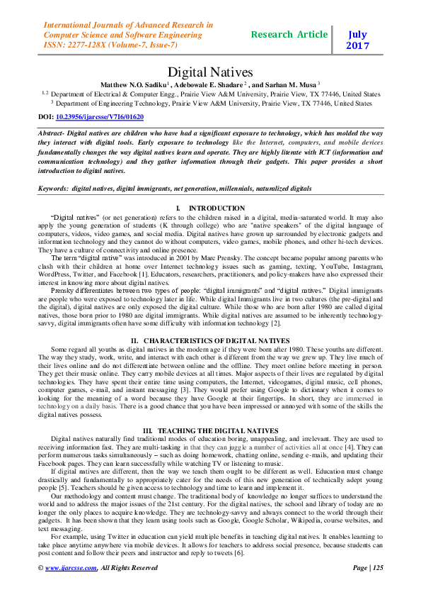 (PDF) Digital Natives