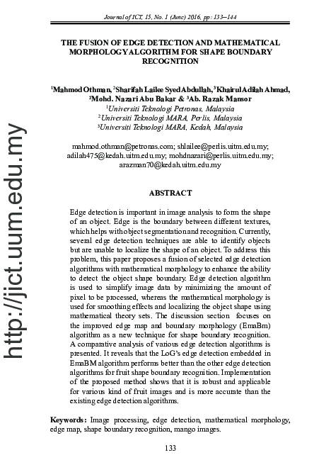 Pdf The Fusion Of Edge Detection And Mathematical Morphology Algorithm For Shape Boundary 9974