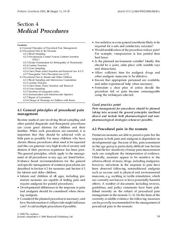 (PDF) Medical Procedures