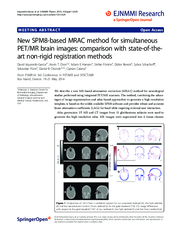 (PDF) New SPM8-based MRAC method for simultaneous PET/MR brain images: comparison with state-of ...