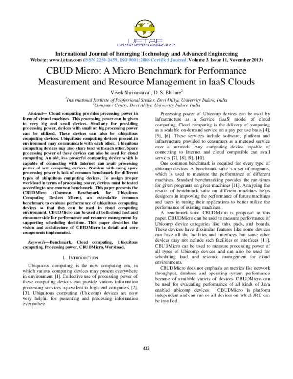 (PDF) CBUD Micro: A Micro Benchmark for Performance Measurement and Resource Management in IaaS ...