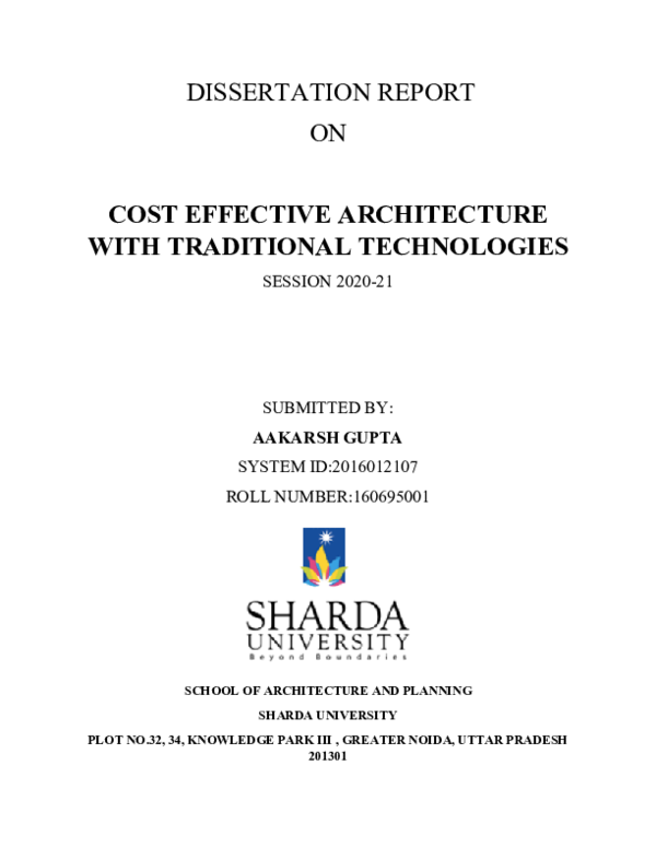 (PDF) Cost effective architecture