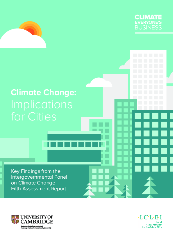(PDF) Climate Change: Implications for Cities