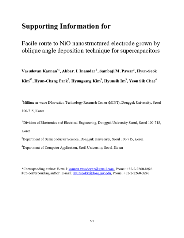 (PDF) Facile route to NiO nanostructured electrode grown by oblique angle deposition technique ...