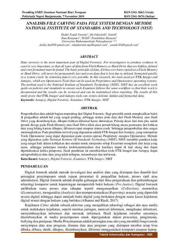 (PDF) Analisis File Carving Pada File System Dengan Metode National ...