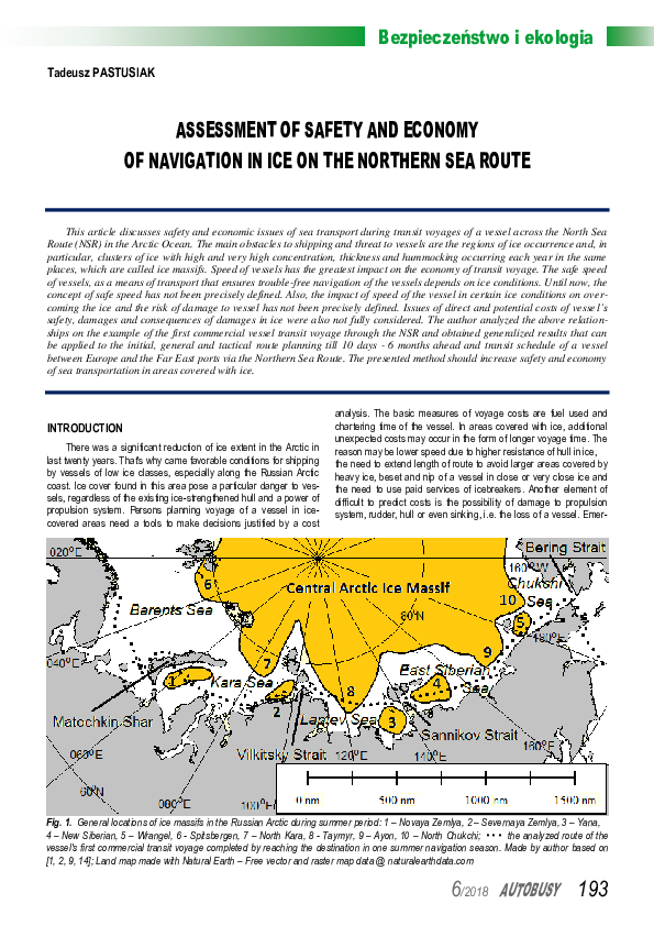 (PDF) Assessment of safety and economy of navigation in ice on the ...