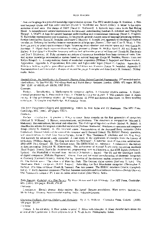 (PDF) The first computers—History and architectures
