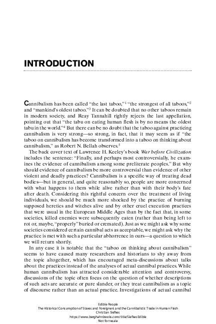 (PDF) Edible People: The Historical Consumption of Slaves and ...