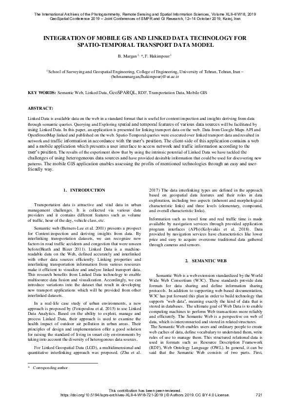 (PDF) Integration of Mobile Gis and Linked Data Technology for Spatio ... (PDF) Integration of Mobile Gis and Linked Data Technology for Spatio ...
