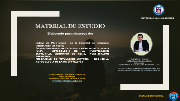 (PDF) SERIE MATERIAL DE CLASE MÉTODOS Y PROCEDIMIENTOS FE UNP