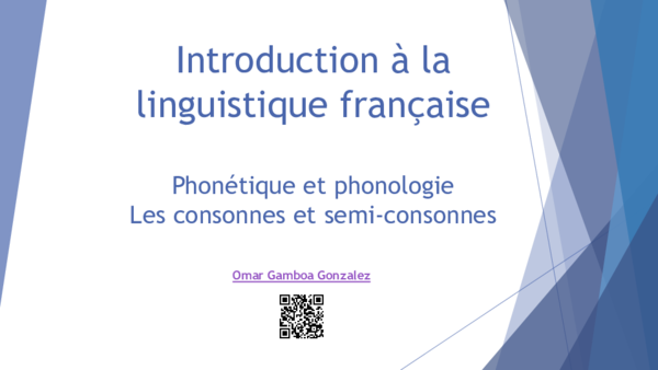 (PDF) Phonétique et phonologie du français: les consonnes et semi-consonnes