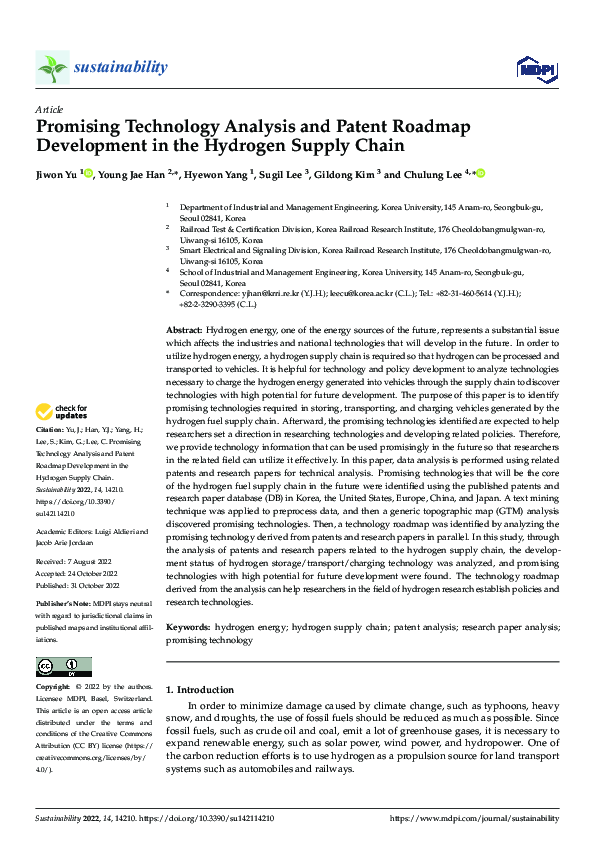 (PDF) Promising Technology Analysis and Patent Roadmap Development in ...
