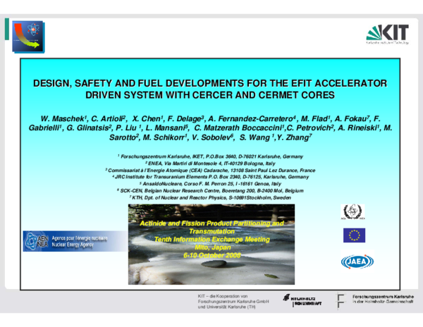(PDF) Design, safety and fuel developments for the EFIT accelerator ...