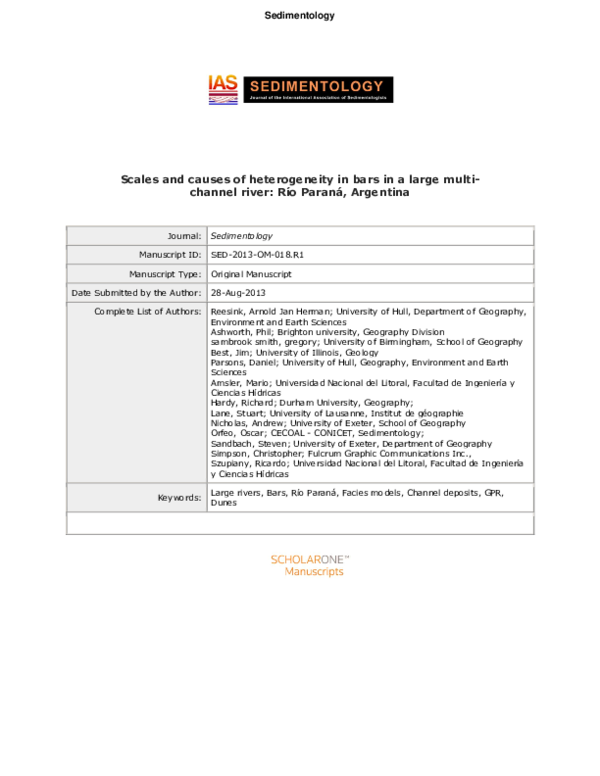 (PDF) Scales and causes of heterogeneity in bars in a large multi ...