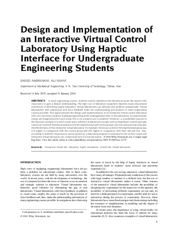 (PDF) Design and Implementation of the Interactive Virtual Reality Touring System - A Case Study ...