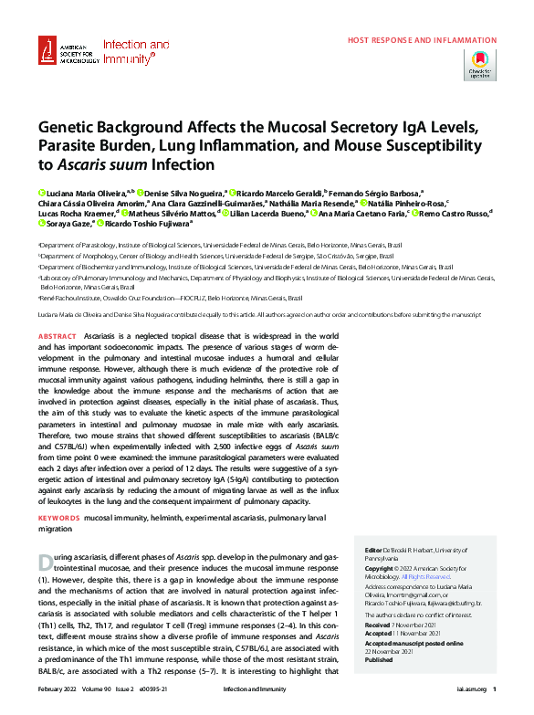 (PDF) Genetic Background Affects the Mucosal Secretory IgA Levels ...