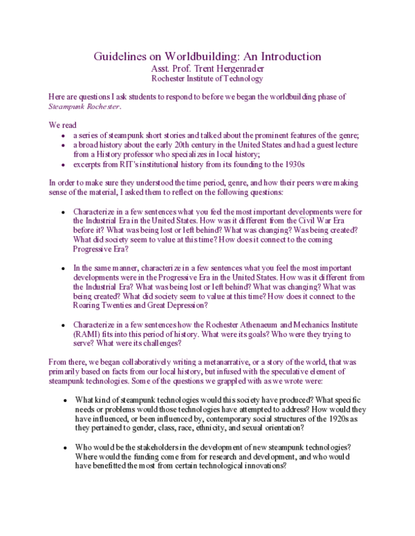 (PDF) Historical Role-Playing Game: Interdisciplinary Collaboration