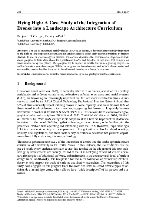 (PDF) Flying High: A Case Study of the Integration of Drones into a Landscape Architecture ...