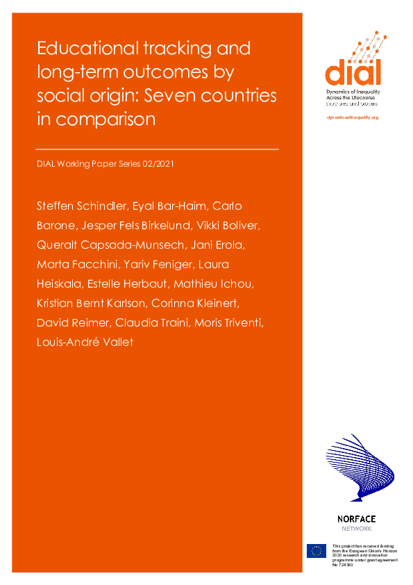 (PDF) Educational tracking and long-term outcomes by social origin ...