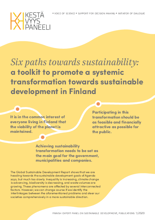 (PDF) Six paths towards sustainability: a toolkit to promote a systemic ...