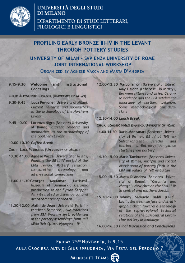 (PDF) PROFILING EARLY BRONZE III-IV IN THE LEVANT THROUGH POTTERY ...