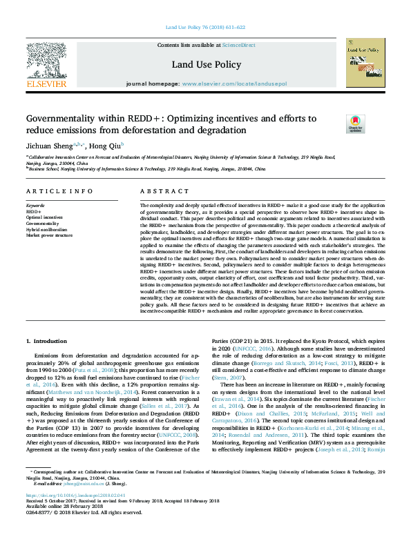 (PDF) Land Use Policy