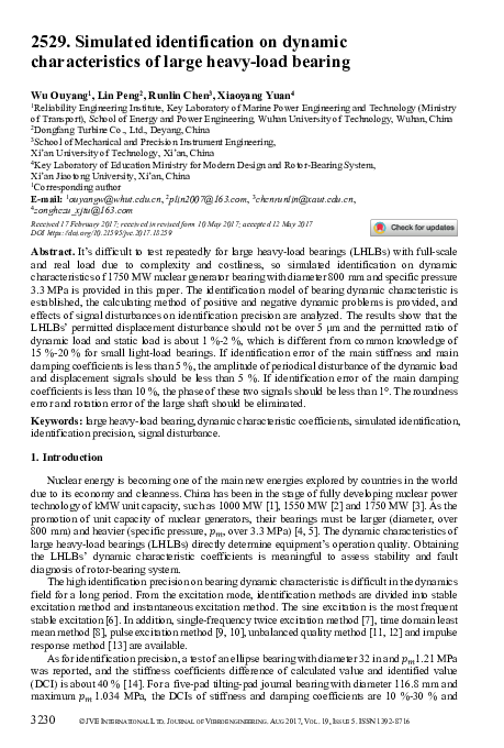 (PDF) Simulated identification on dynamic characteristics of large ...