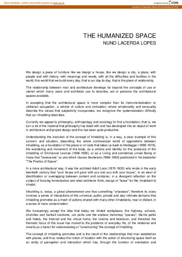 (PDF) The Humanized Space | Nuno Lacerda - Academia.edu